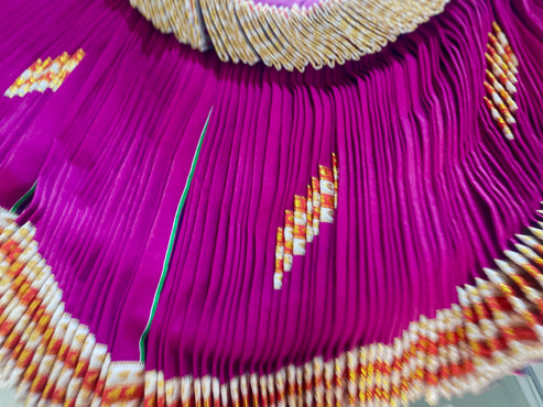 Rental Xibelani : Berry Pink Ribbon Xibelani – Tsonga Brides