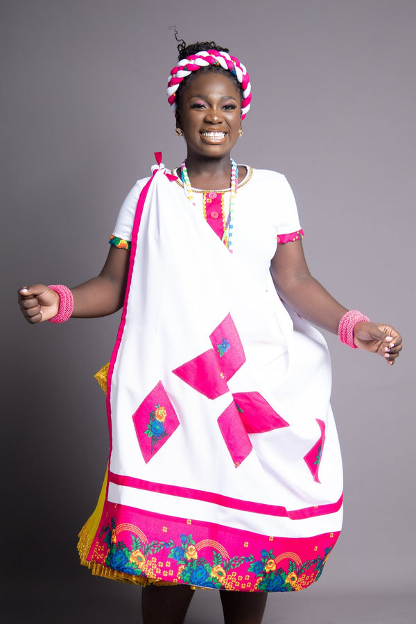 Full Bridal Set : Flower Pink Set & Xibelani – Tsonga Brides